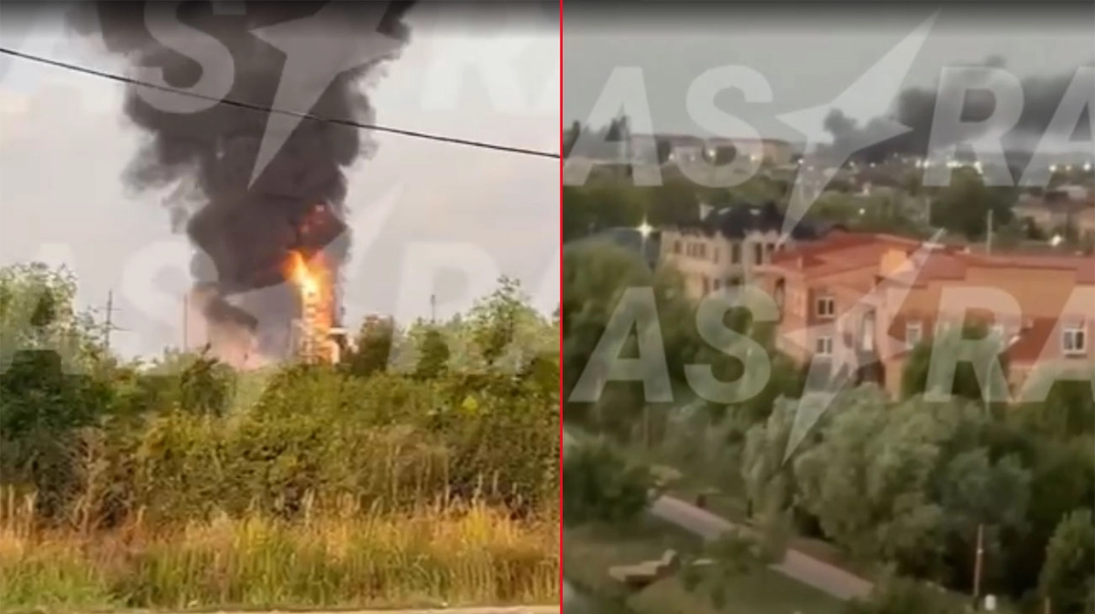 Drones strike oil refinery and military unit in Russia's Krasnodar Krai ...