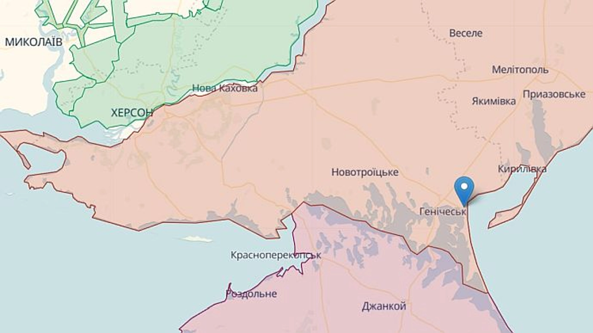 Russians close exit from Henichesk for New Year holidays – General ...