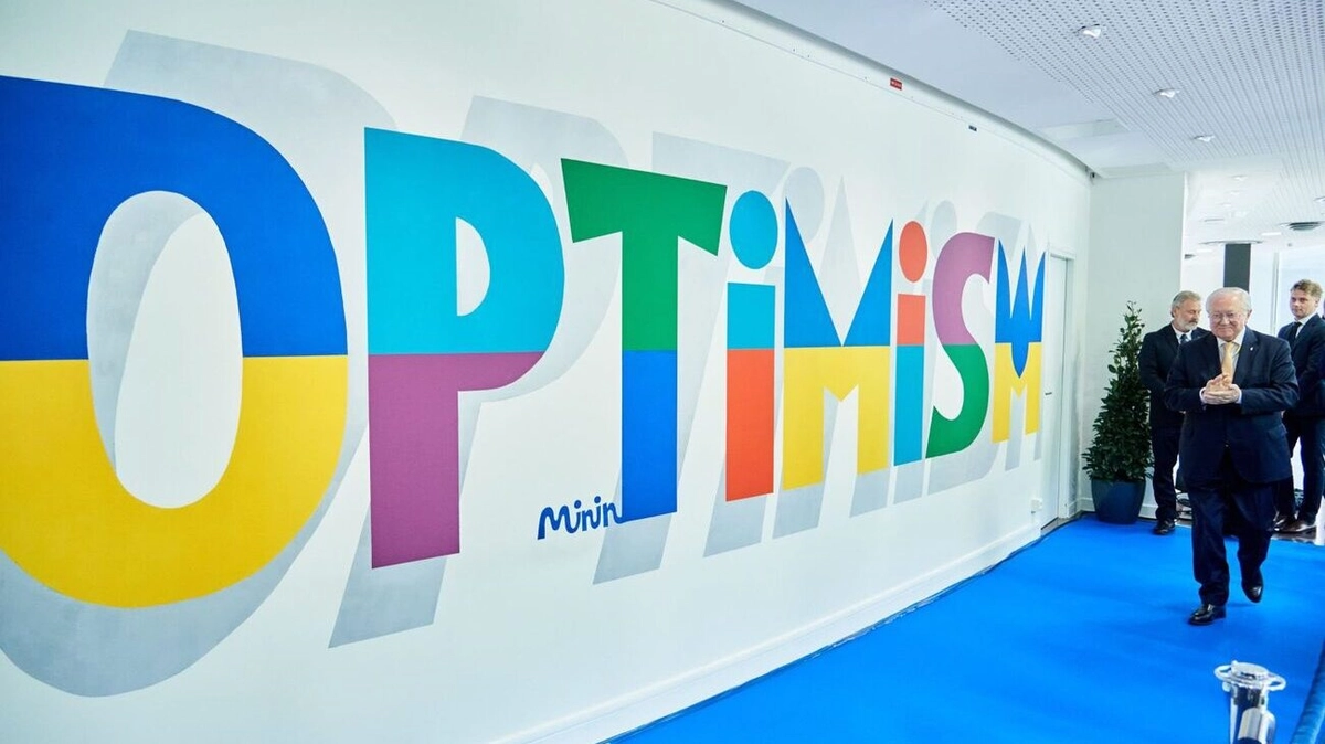 Wall of optimism: mural by Ukrainian artist unveiled at Council of ...