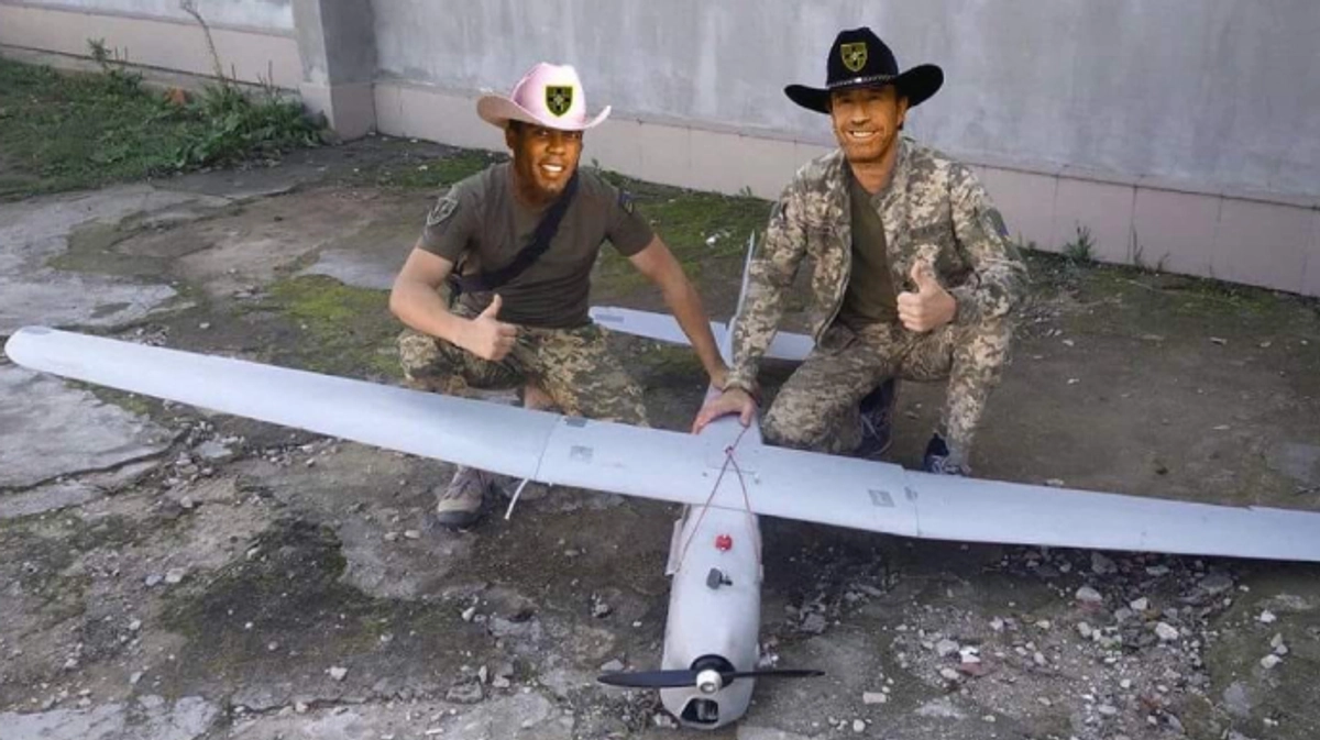 Ukrainian defenders shoot down Russian UAV | Ukrainska Pravda