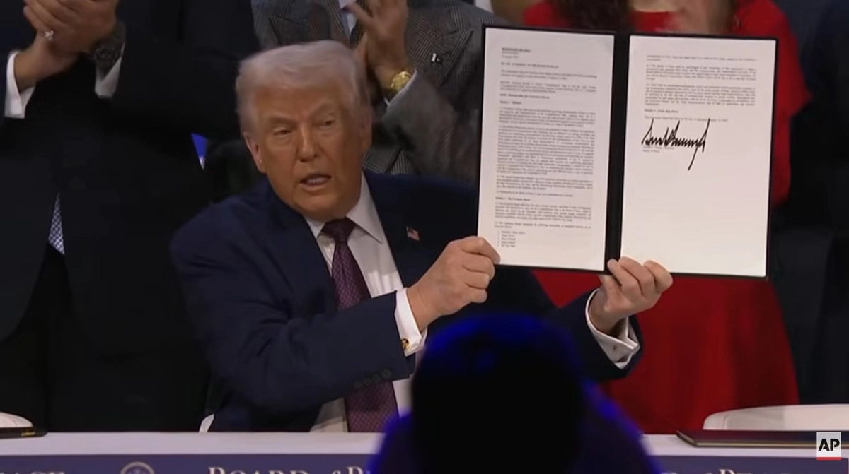 Trump launches "Board of Peace" in Davos as major European allies stay ...