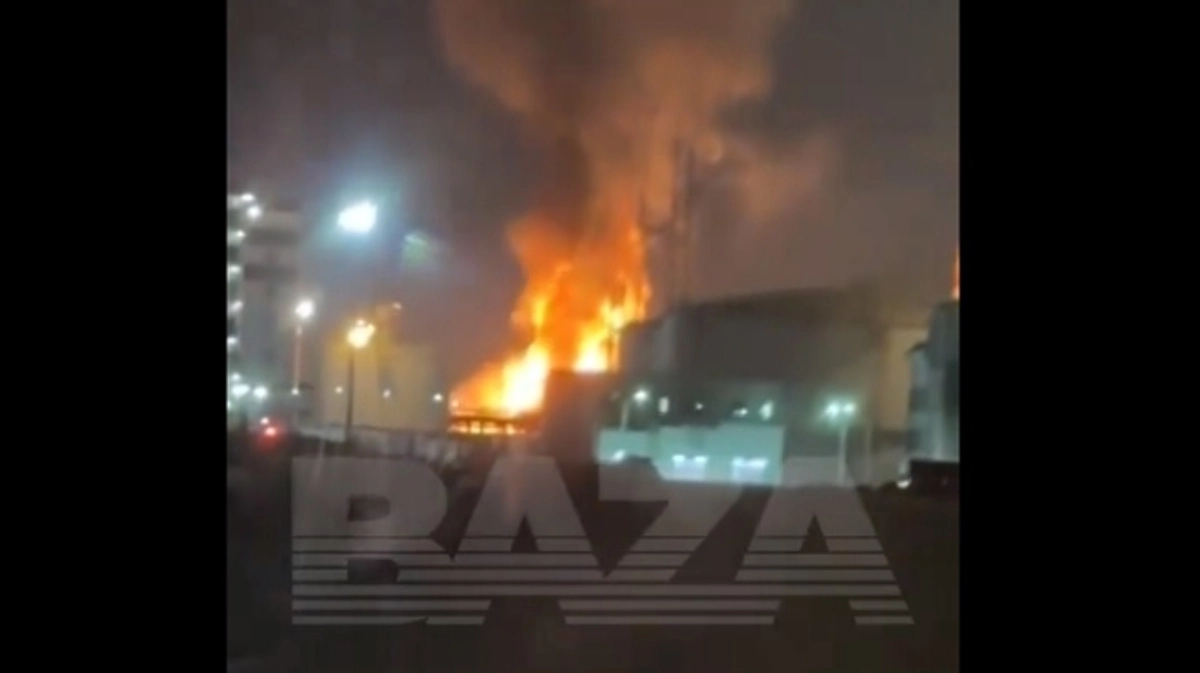 Commercial Sea Port terminal on fire in Russia | Ukrainska Pravda