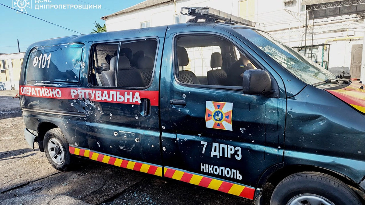 Russian forces hit State Emergency Service unit in Nikopol: building ...