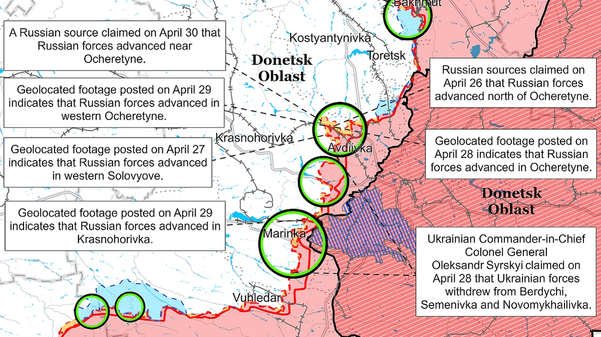 ISW claims Russian advance slowed down, allowing for break to prepare ...