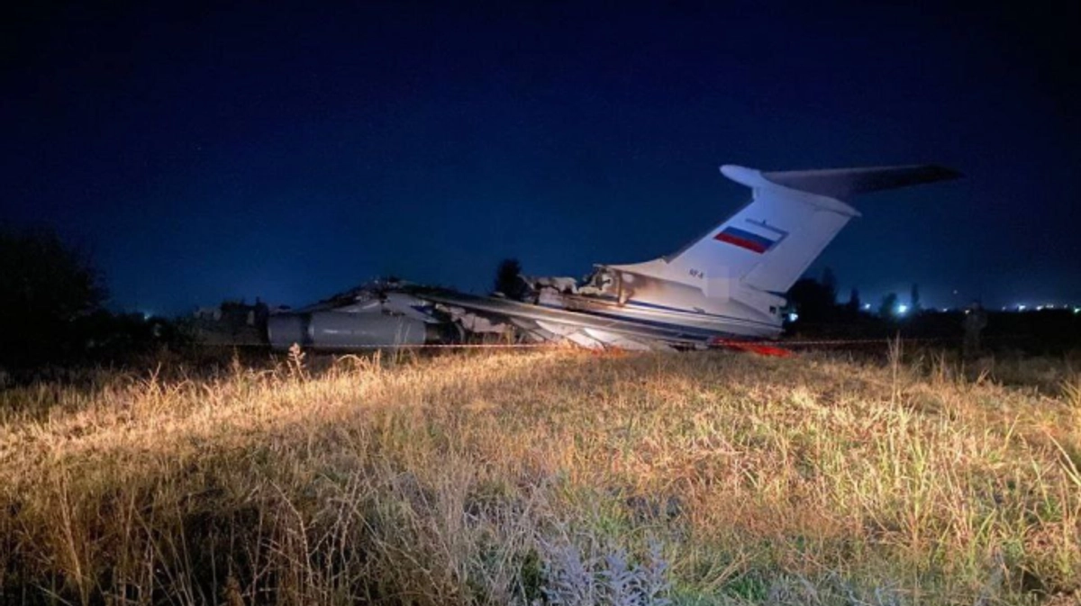 Russian Il-76MD plane burst into flames during take-off in Dushanbe ...