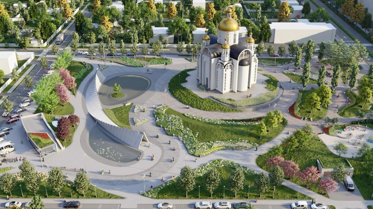 Architectural design for Bucha memorial unveiled, honouring 116 people ...