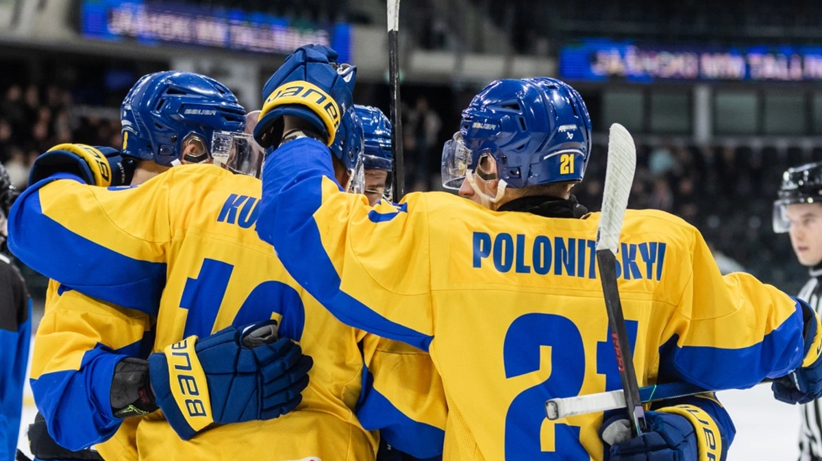 Ukraine's U-20 ice hockey team wins second match of 2025 World Cup ...