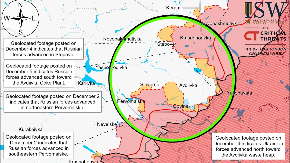 Ukrainian forces drive Russian army out of two positions near Avdiivka ...