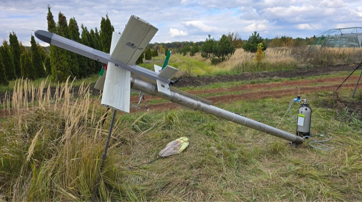 Ukrainian defence company presents new loitering munition with X-shaped ...