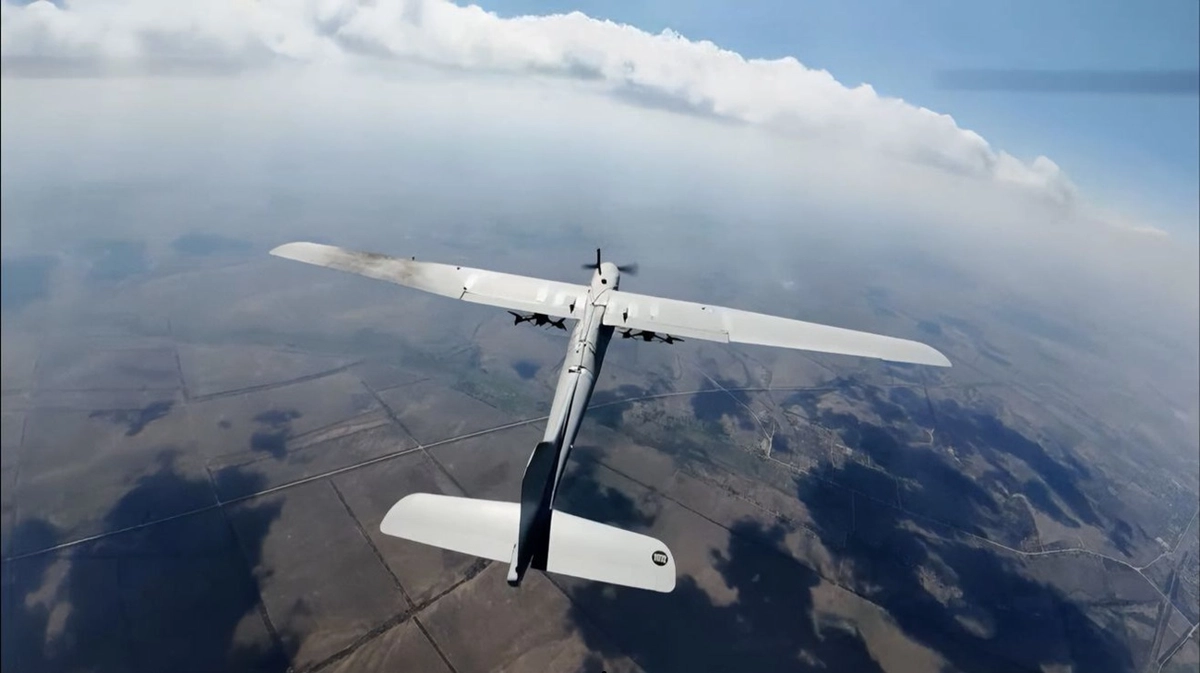 Ukrainian forces have shot down Russian Orlan UAV carrying FPV drones ...