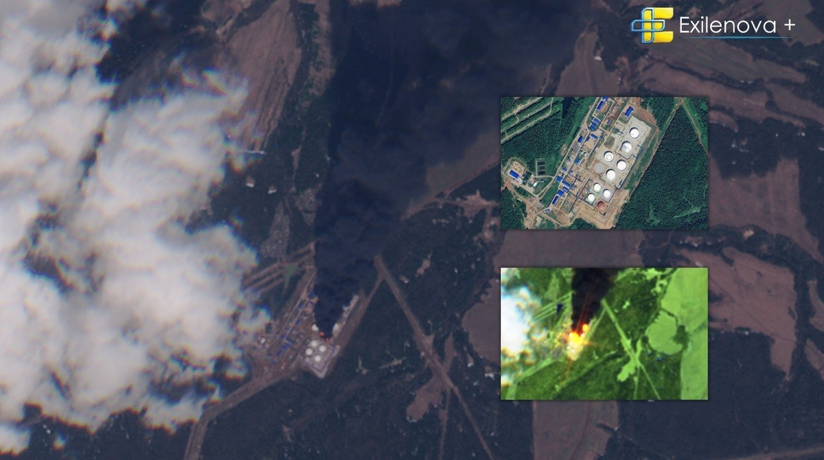 Ukrainian drone strike sparks fire at oil pumping station in Russia’s ...